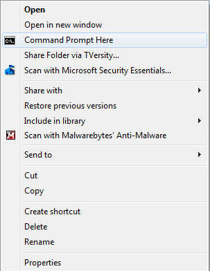 How to Integrate a Command Prompt into Windows Explorer
