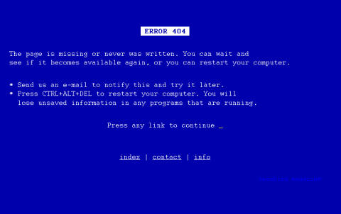 Most Creative 404 Error Pages on the Internet