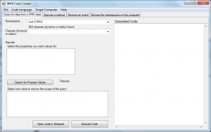 How to create WMI scripts with Code Creator → TechThatWorks