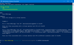 How to move Hyper-v Storage location using PowerShell