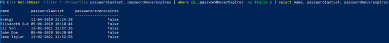 How to – Use PowerShell to Get AD Password Age