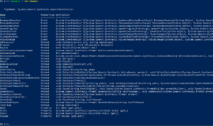 How to use PowerShell Speech commands